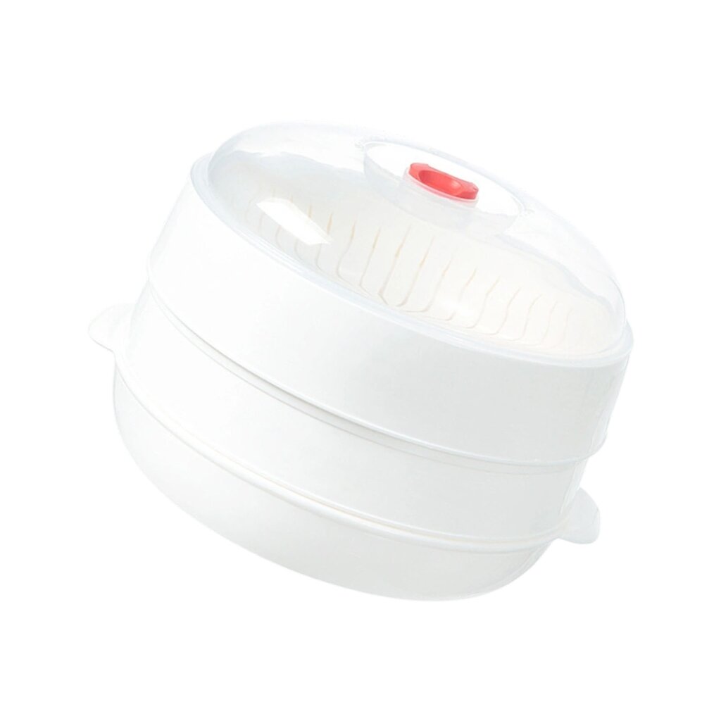 Контейнер для приготовления в микроволновой печи с видимым отверстием для пара и утолщенными стенками для использования на кухне