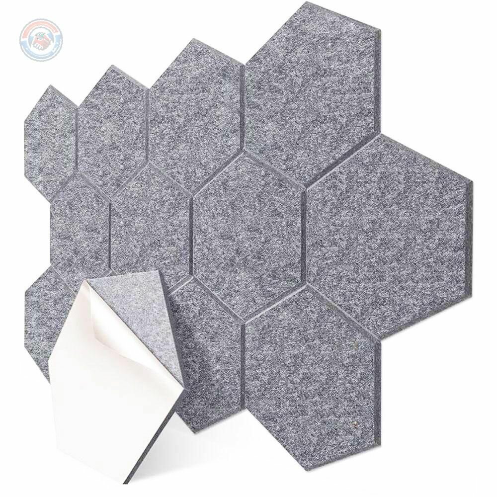 Акустические панели для звукоизоляции, 12 шт, 30x26 см, высокая плотность, экологичные звукопоглощающие плиты для студии, домашнего кинотеатра и офиса