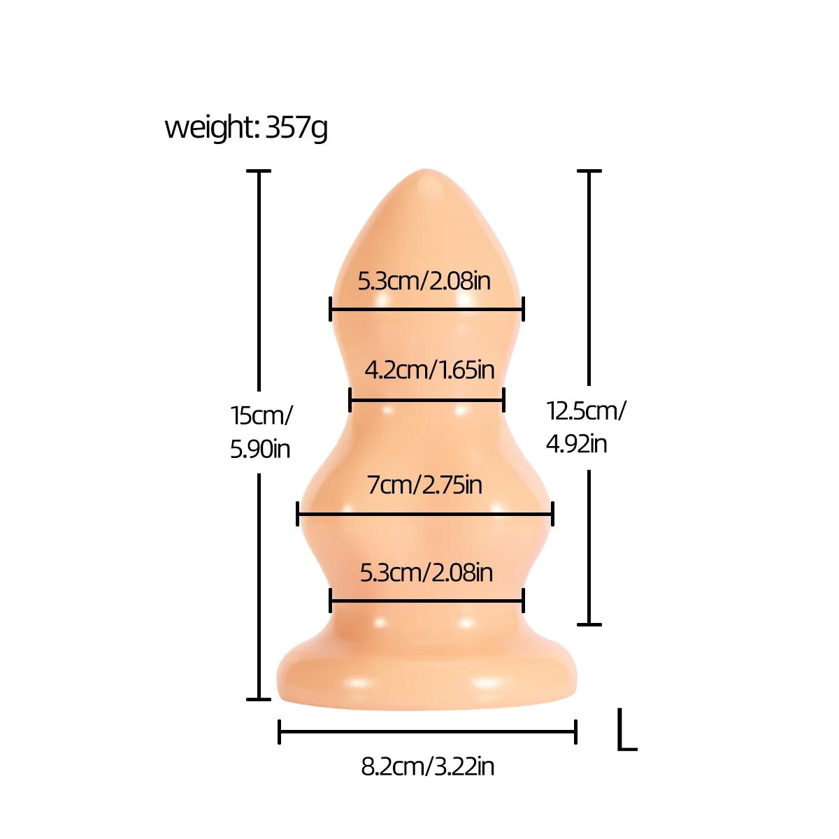 Огромная Анальная пробка S/Xxl, мягкая большая Анальная пробка Alien, Анальный расширитель, L