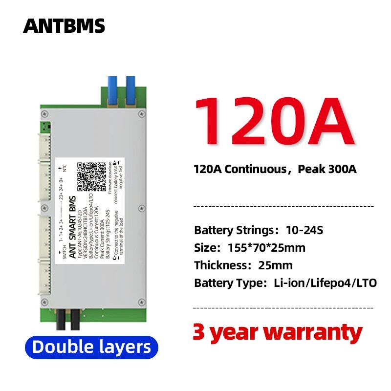 ANT BMS 10S-24S Smart Balance BMS для электронных скутеров