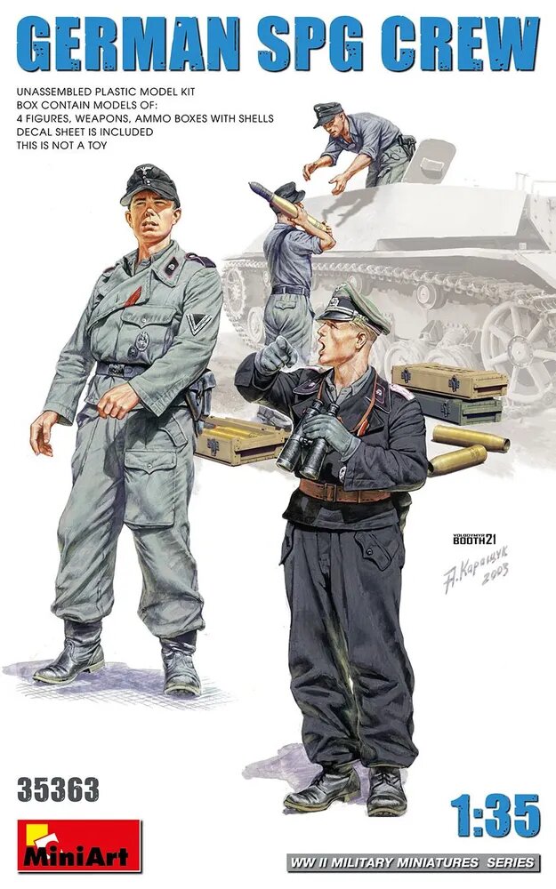 Miniart Model 35363 1/35 Немецкий Самоходный пистолет КРУВ_T Сборная модель для взрослых и детей. Масштаб 1:35.