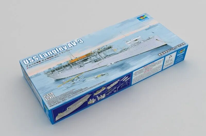 Trumpeter Model 05632 1/350 USS Лэнгли AV-3 авианосец гидросамолёта H Сборная модель судна ABS пластик