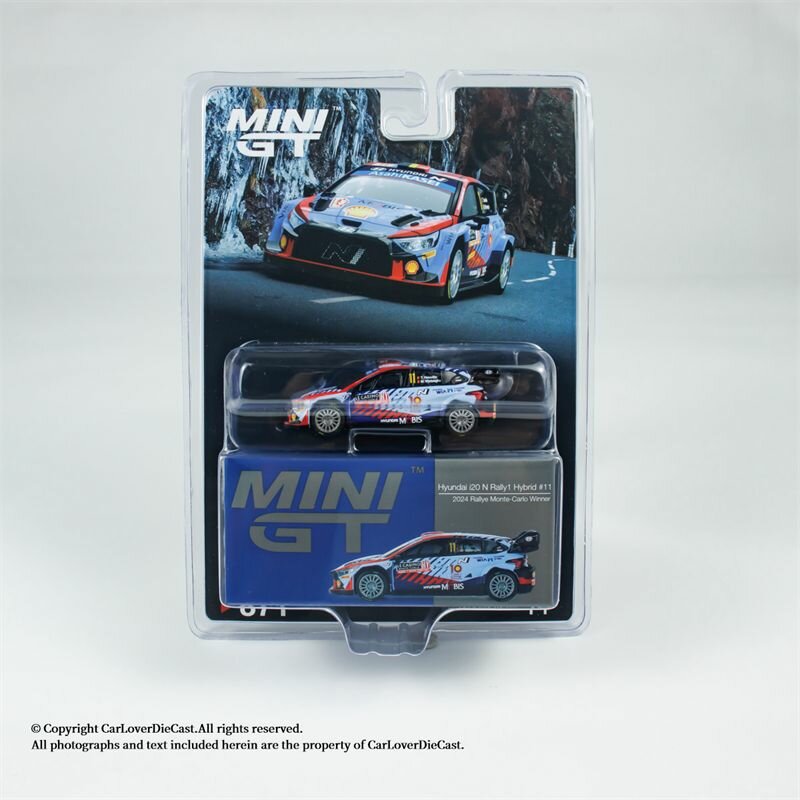 MINI GT x Majorette, литая коллекционная машинка 1:64(871-Hyundai i20 N)