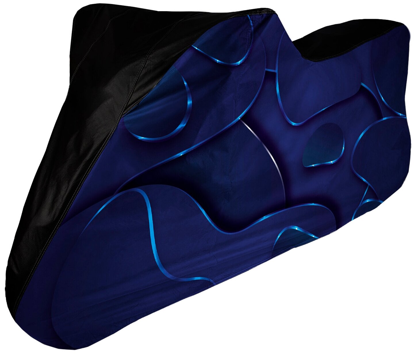 Чехол-тент на мотоцикл длиной до 2м, Универсальный, Высокой прочности, Размер L (240х90х110см)