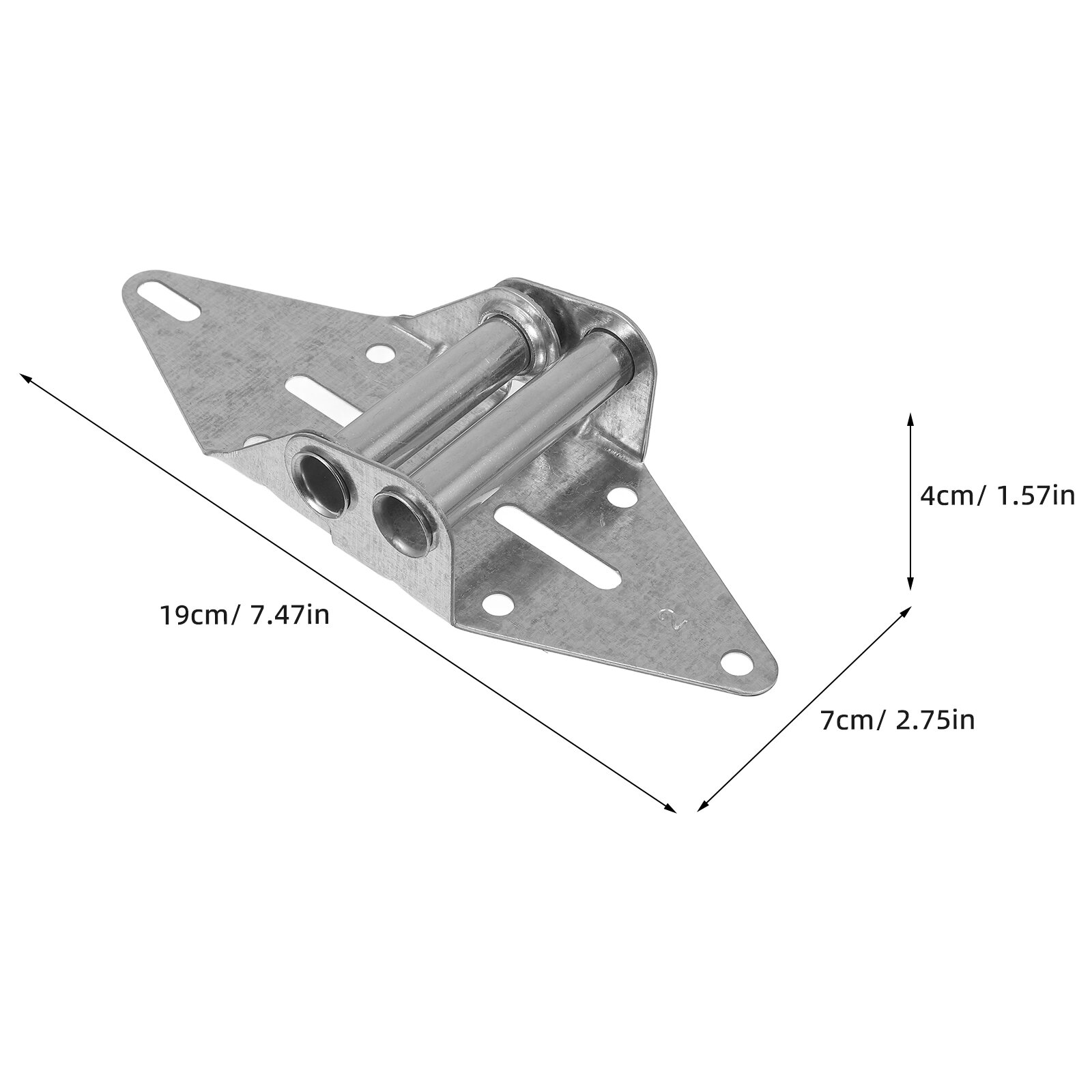 2 Пара Держателей Для Ворот С Пружиной Серебристый 19.00X7.00X4.00Cm