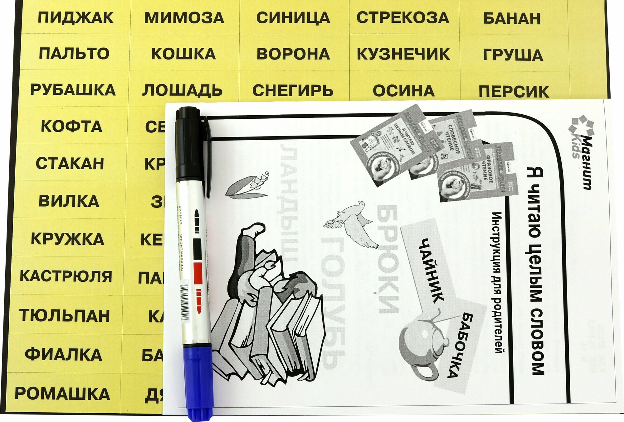 Магнитные игры. Я читаю целым словом