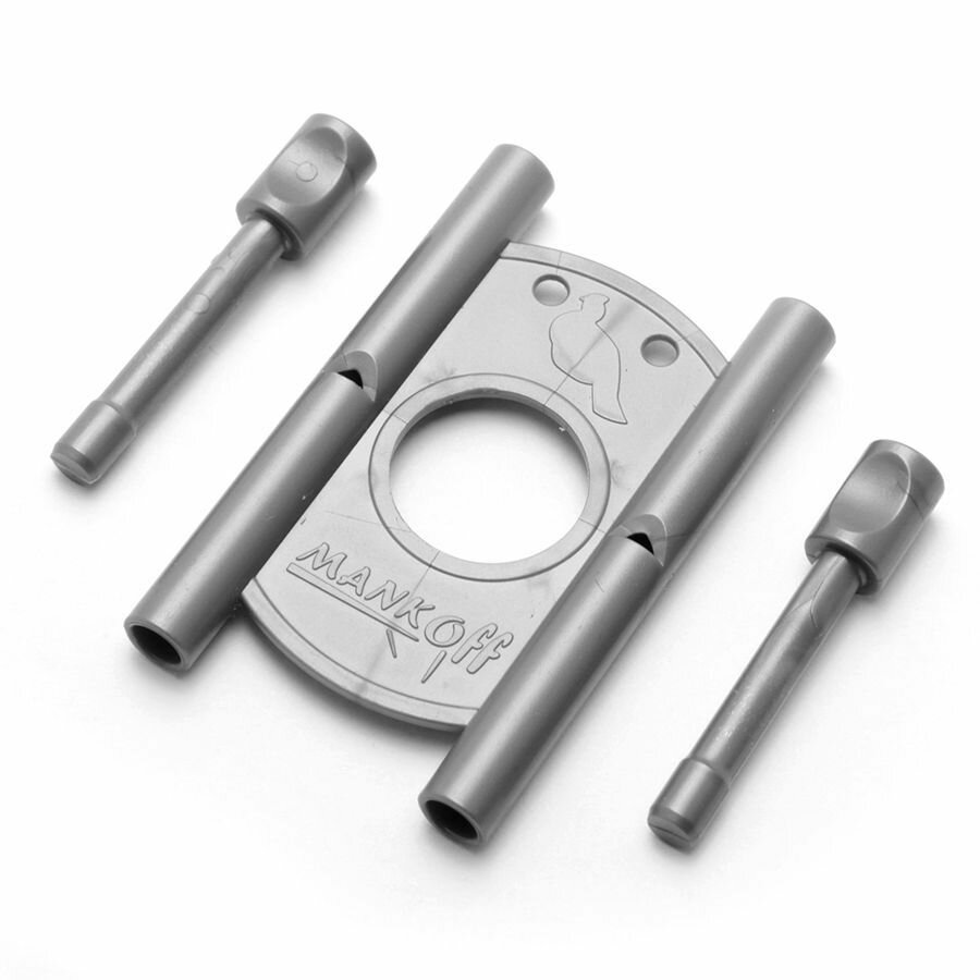 Манок Mankoff пластиковый на рябчика, двойной, для охоты, серый