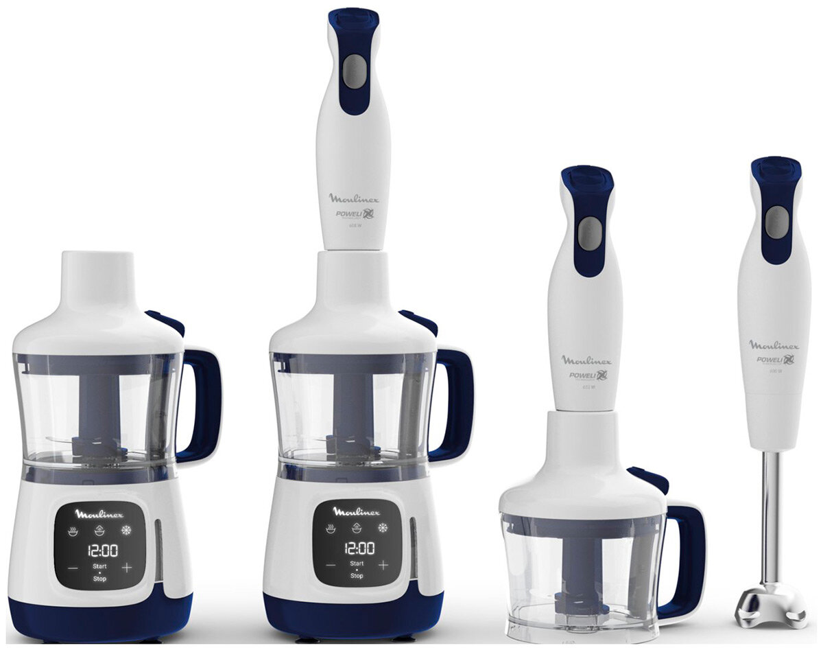 Блендер 4 в 1 Moulinex Yummy Gourmet DD55W110 белый/черный