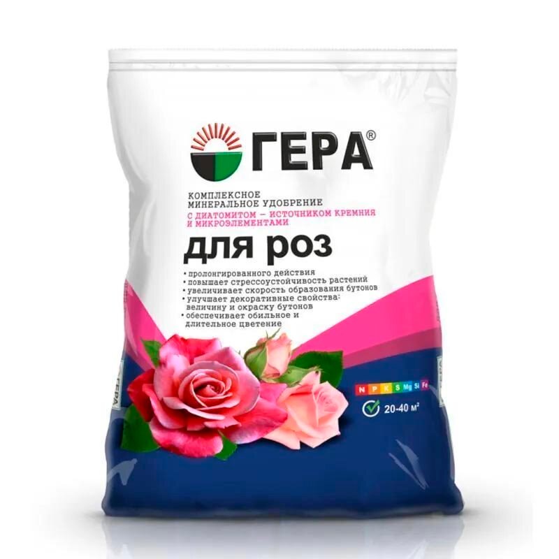 Удобрение минеральное гера Для роз 900 г