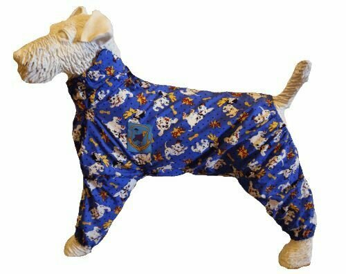 Комбинезон для пуделя миниатюрного (карликового) суки, с застёжкой липучкой, цвет далматинцы