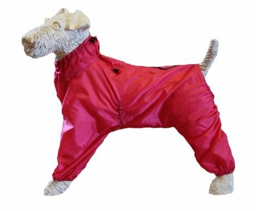 Тёплый комбинезон, с подкладкой флис, для чихуахуа суки, цвет фуксия