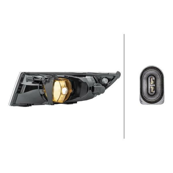 Фара противотуманная правая для автомобиля, HELLA 1NE 010 299-121 (1 шт.)