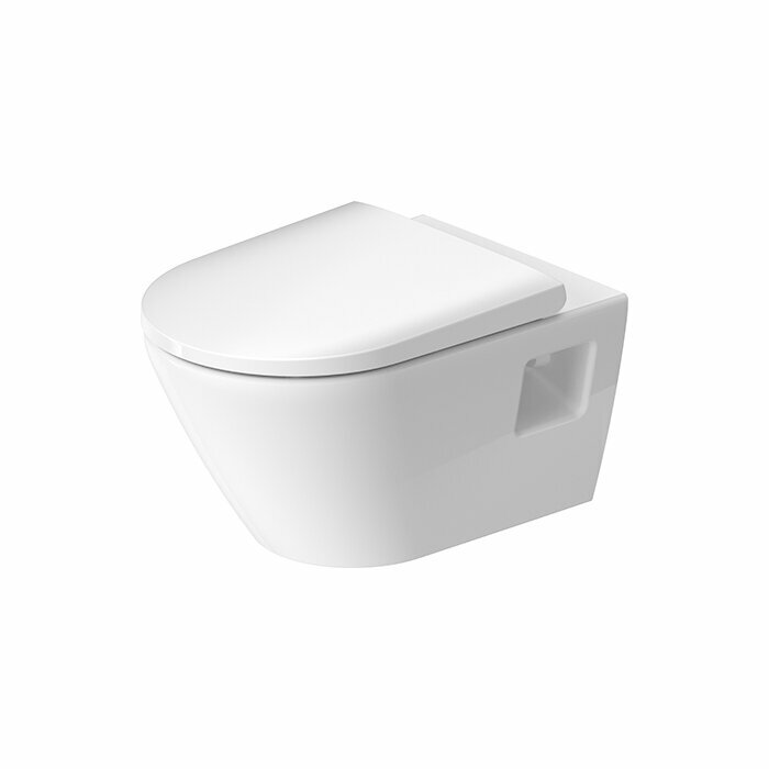 Унитаз Duravit D-Neo 45780900A1 подвесной, безободковый, с сиденьем, белый