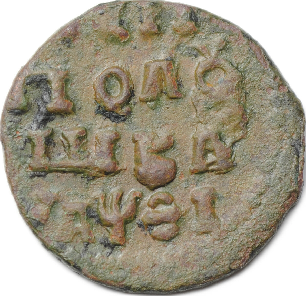 Монета Полушка 1719 НД славянская дата АI