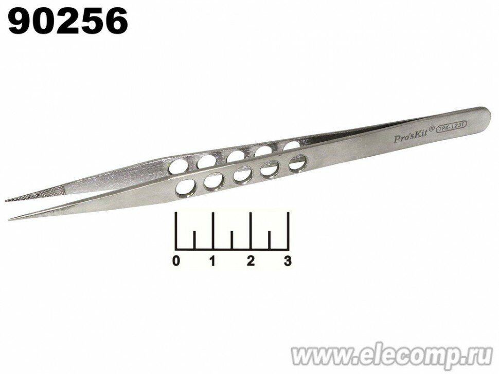 Пинцет 165мм прямой острый 1PK-123T Proskit