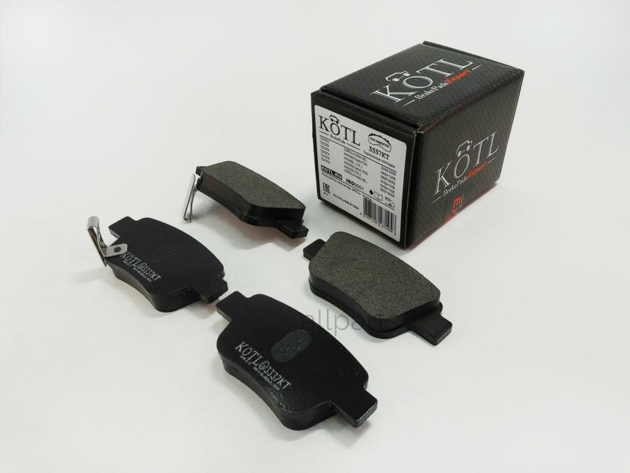 KOTL 3337KT Колодки тормозные дисковые задние к-т TOYOTA AVENSIS 03>/COROLLA VERSO 04>