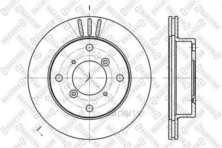 STELLOX 6020-5205V-SX Диск тормозной передн.