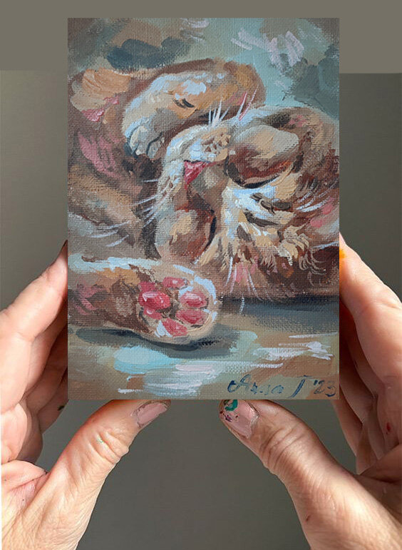 Картина Котенок Масло12х18 см