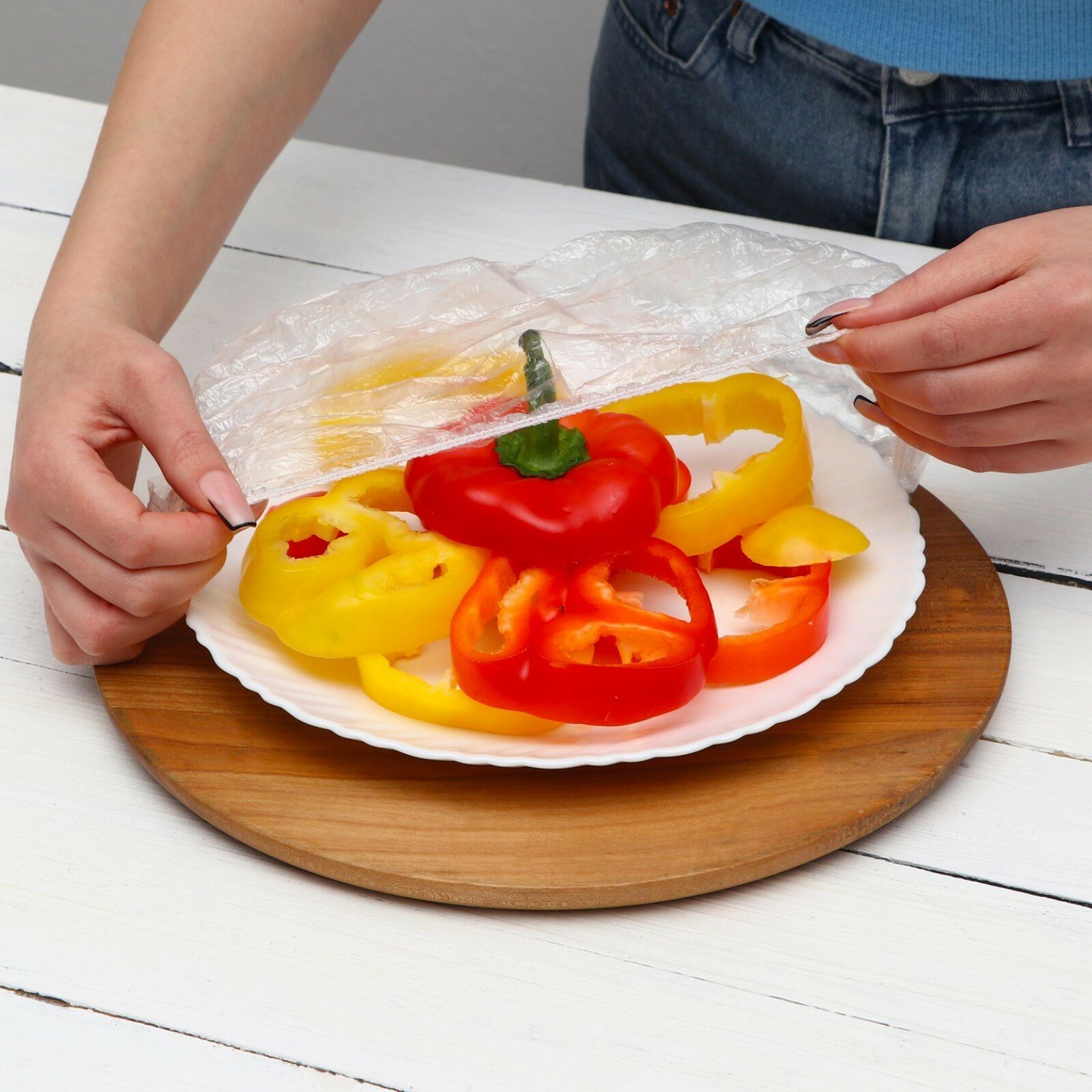 Набор пакетов для сохранения свежести продуктов с резинкой, Ø до 32 см, 100 шт, 9925732