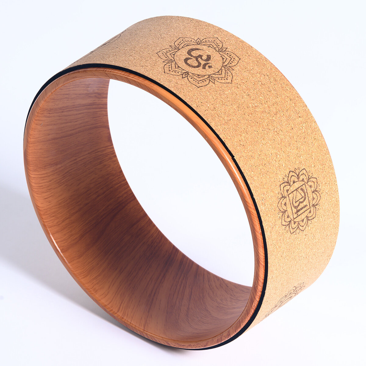 Колесо для йоги из пробки INEX Cork Yoga Wheel, диаметр 32 см