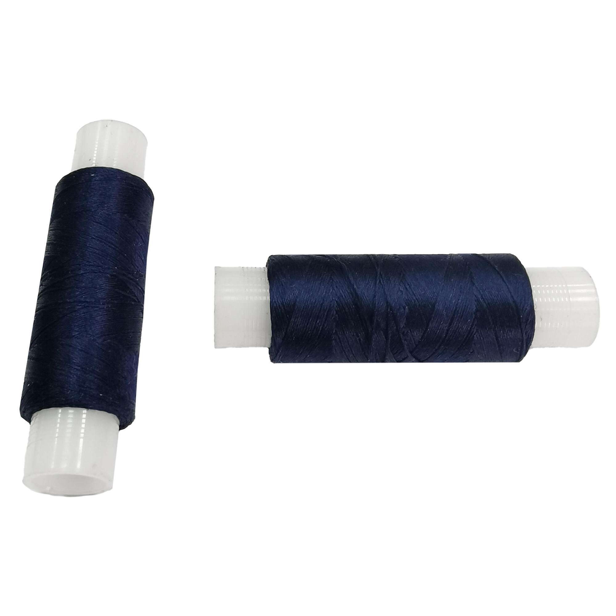 Нить шелковая, Моснитки 33С, цвет №061 (цвет темно-синий), катушка 100 метров