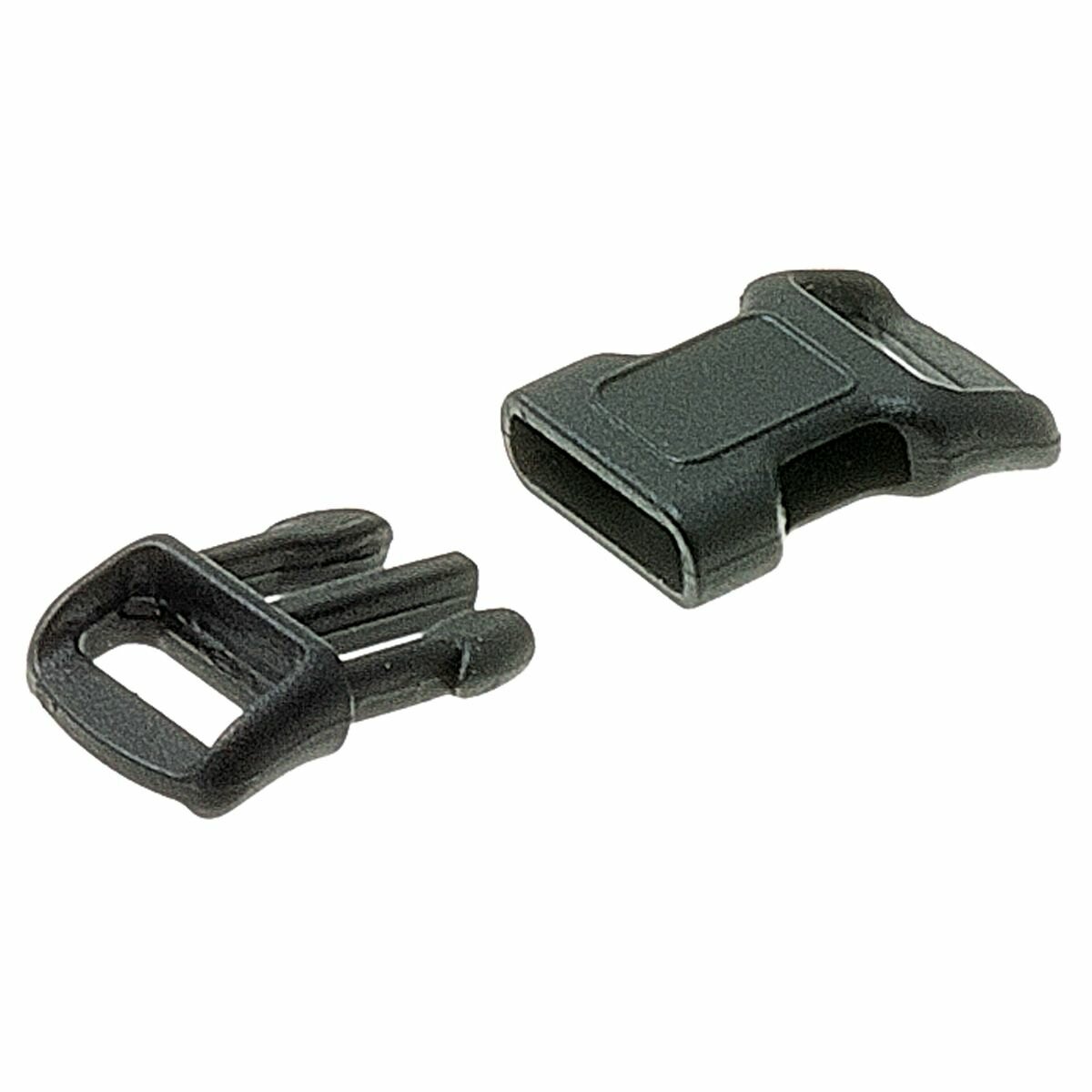 Пряжка пластиковая 10 мм застёжка фастекс / для ремня, сумки, рюкзака, стропы / черная, P153A-10