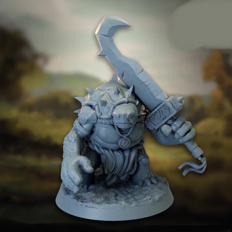 Черепаха Паладин, Тортл (Tortle) (доп класс: воин, клерик, рыцарь) миниатюра миниатюра для DnD (ДнД), Pathfinder и других Настольных игр( НРИ, Варгеймов или РПГ), фентези тематика