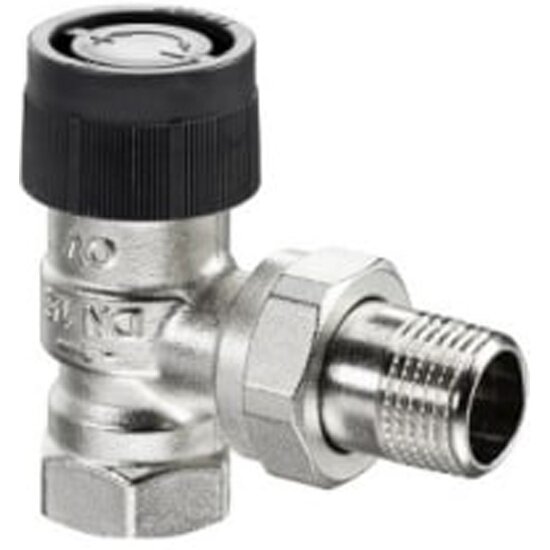 Вентиль Oventrop серия A, DN-25, 1", ВН, угловой, никелированный