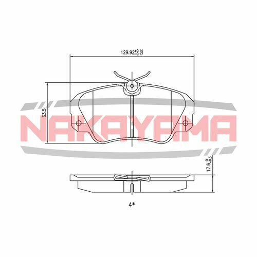 Колодки тормозные дисковые Nakayama p0854ny