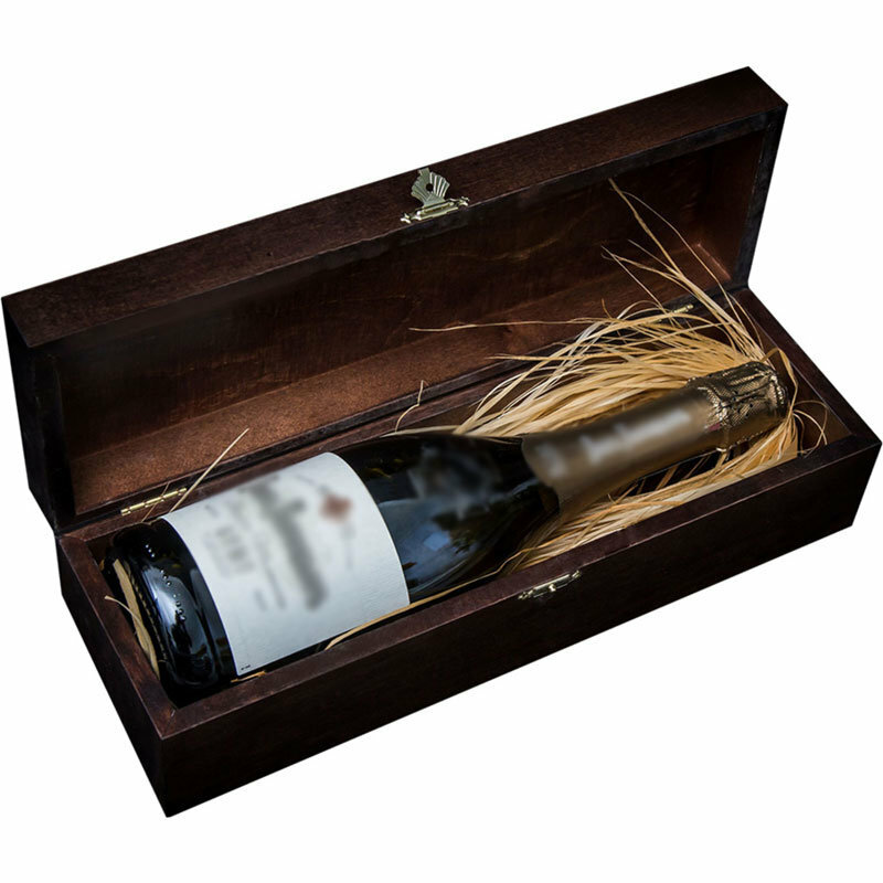 Деревянный футляр для бутылки (33 х 9 х 9 см)