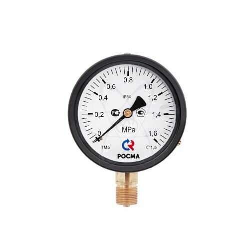 Манометр ТМ-510Р.00 (0.1,6МРА) М20X1,5.1,5. ТЕХ - росма