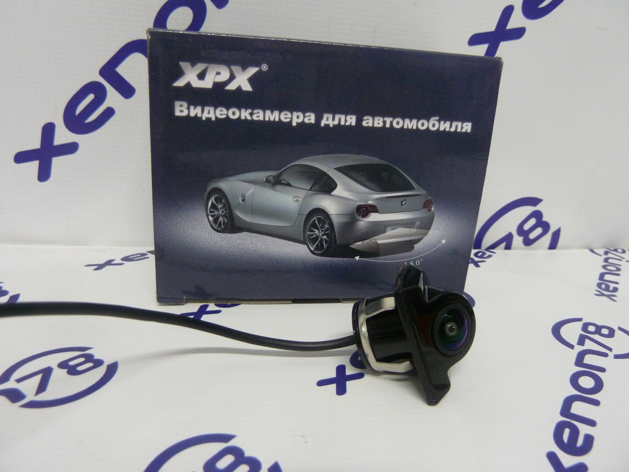 Универсальная камера заднего вида XPX-UHD601 (врезная, D23 мм, отключаемая разметка, передний/задний вид, поддержание формата AHD) 12V - 1 шт.