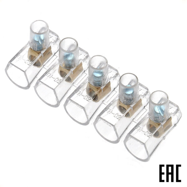 Блок Navigator NTB-UPC-S5-4-CL 61066 клеммный 5 торцевых винтовых клемм 4,0 кв. мм прозрачный (8 шт. в комплекте)