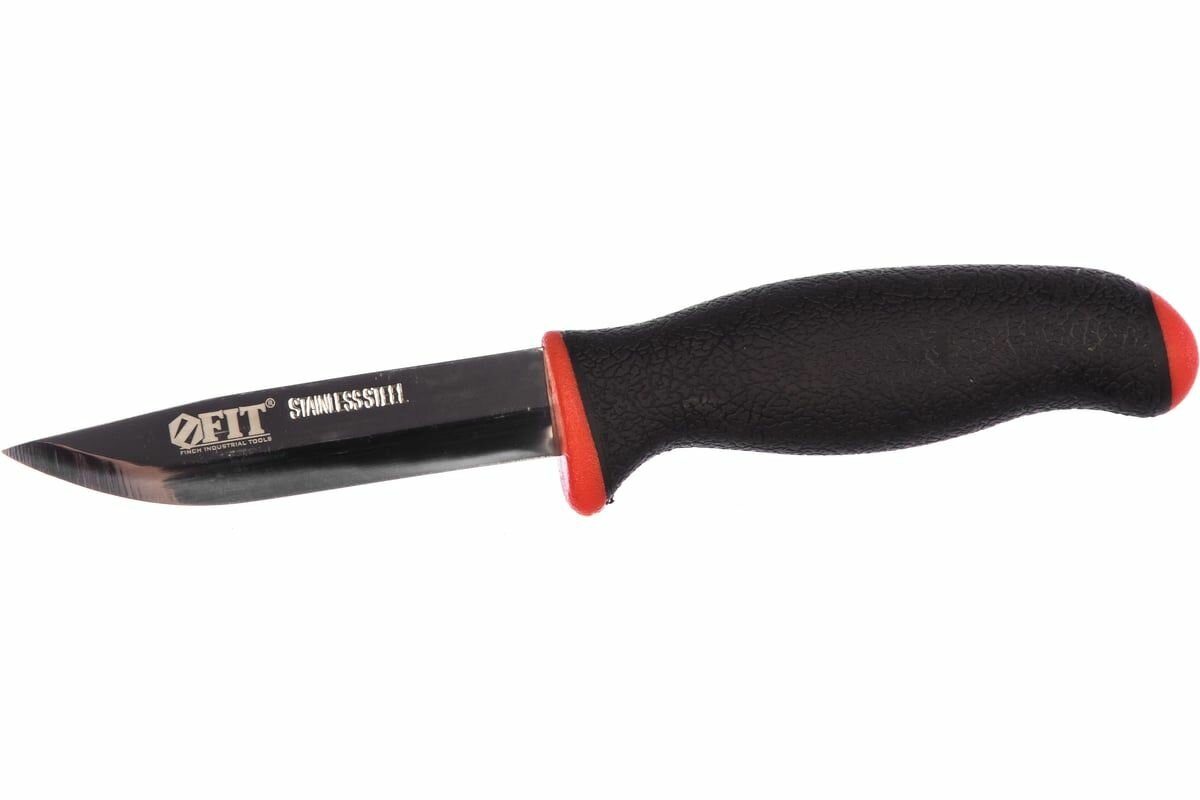 Строительный нож FIT IT прорезиненная ручка 10611