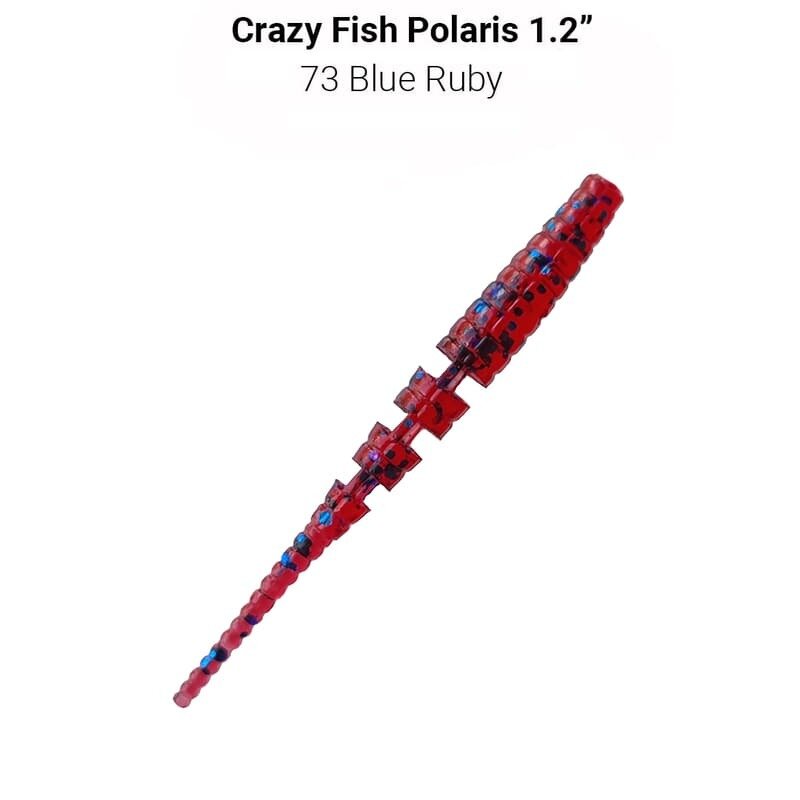 Силиконовые приманки Crazy Fish Polaris 1.2" 61-30-73-6 (аромат кальмар)