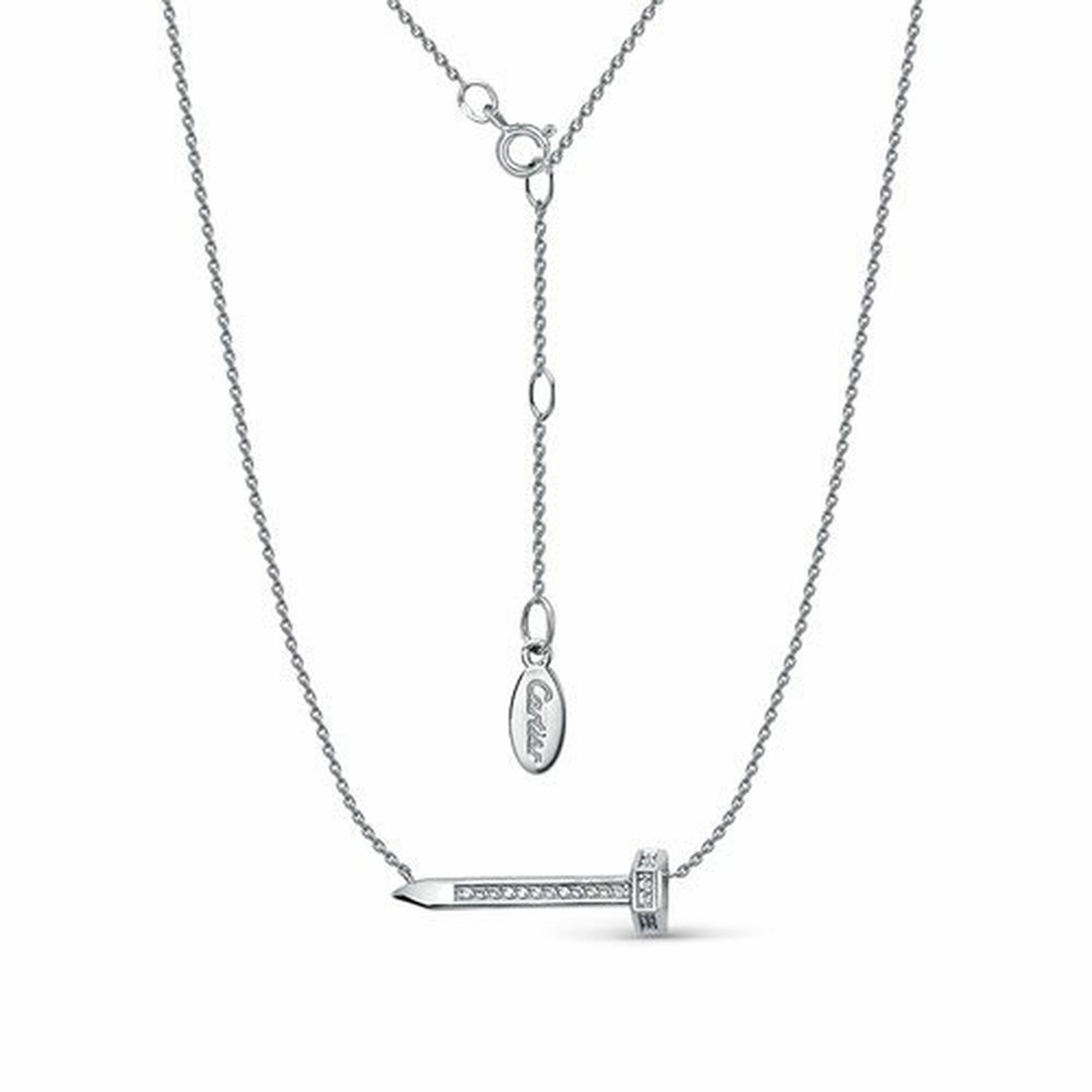 Колье, серебро, 925 проба, родирование, фианит