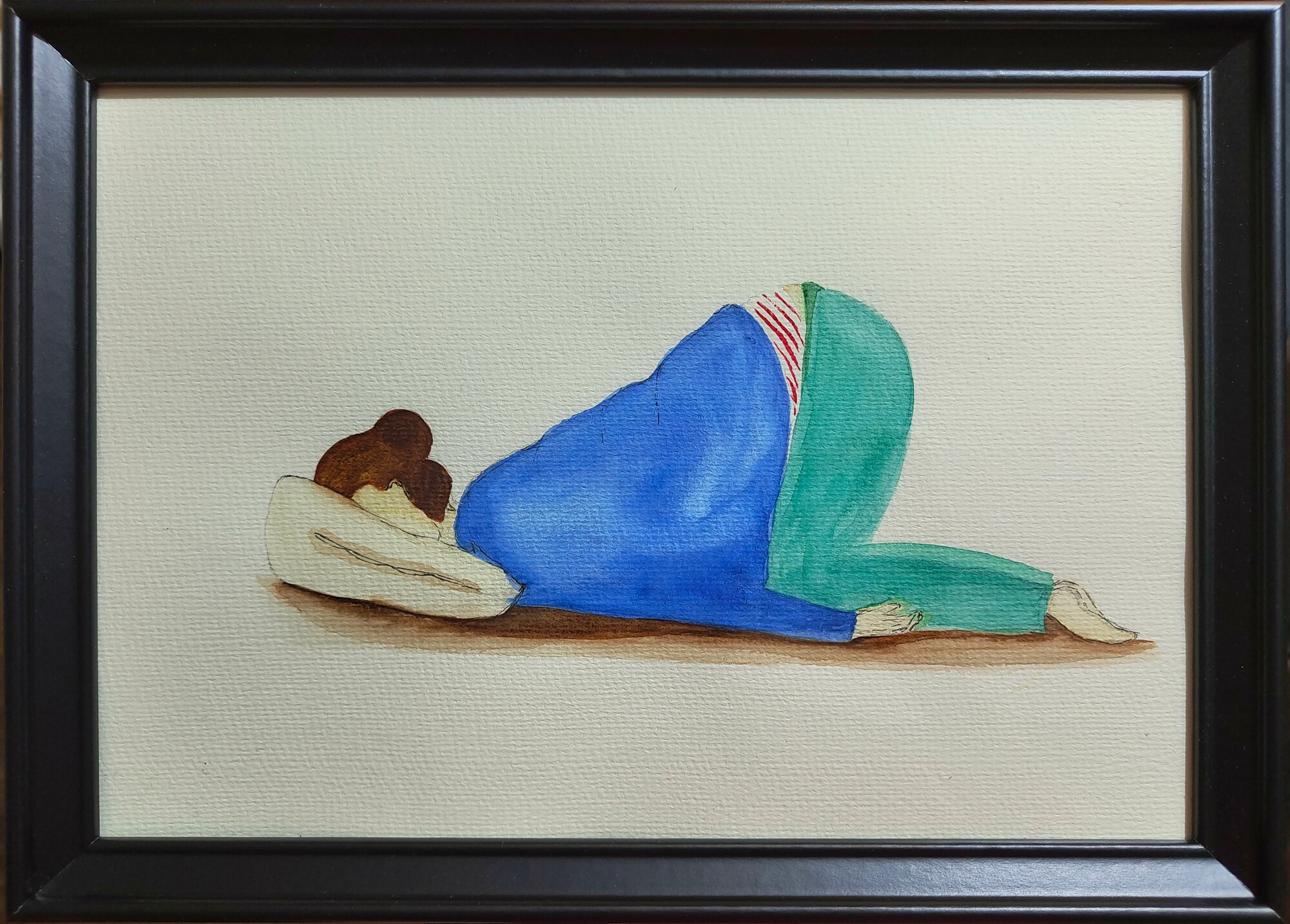 Акварель «нет сил»