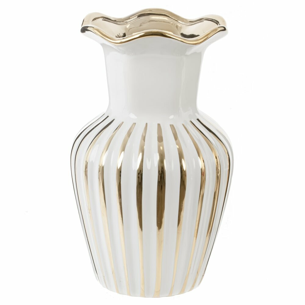 Ваза фарфоровая, 2000 мл, 15х15х24 см KSM-814362