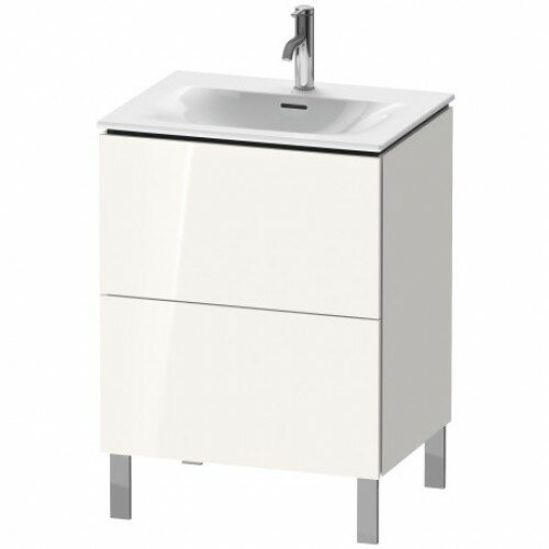 Duravit L-Cube LC659502222 Тумба под раковину напольная 62 см Белый глянцевый (без раковины)