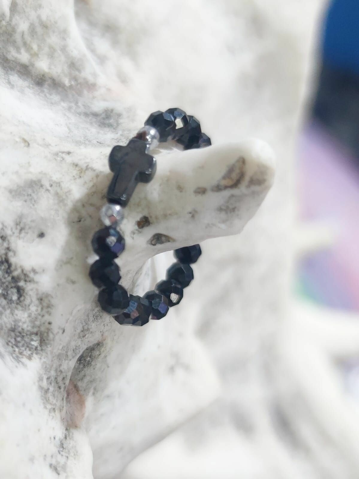 Кольцо, искусственный камень