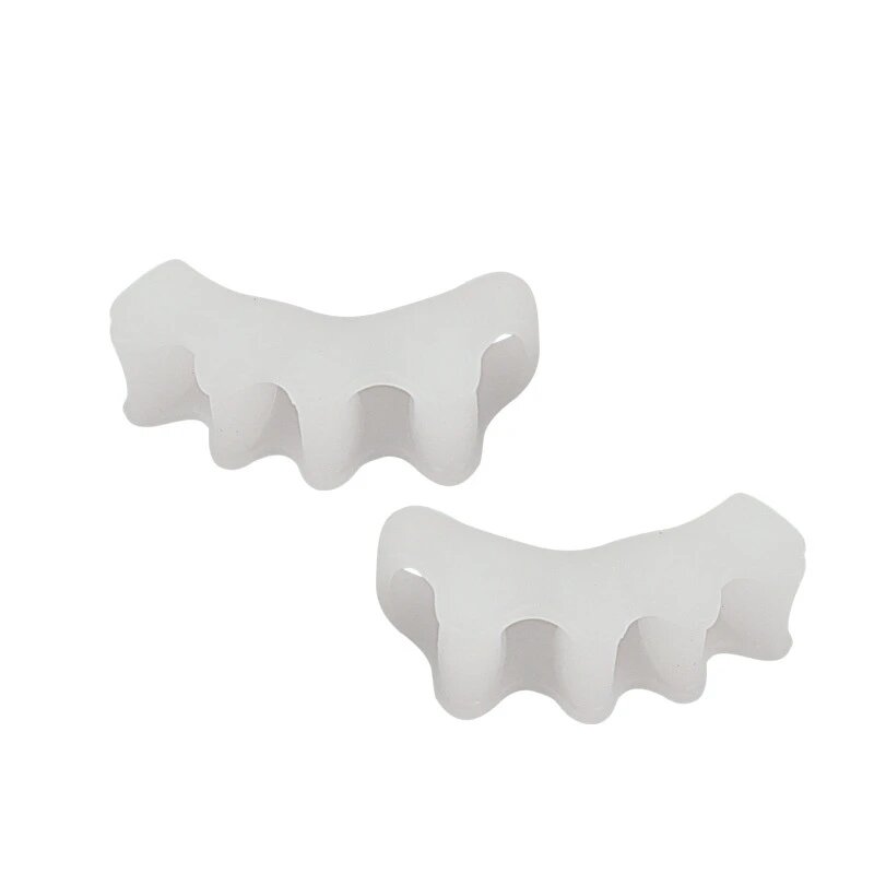 Силиконовые сепараторы для пальцев ног, White, 2 шт.