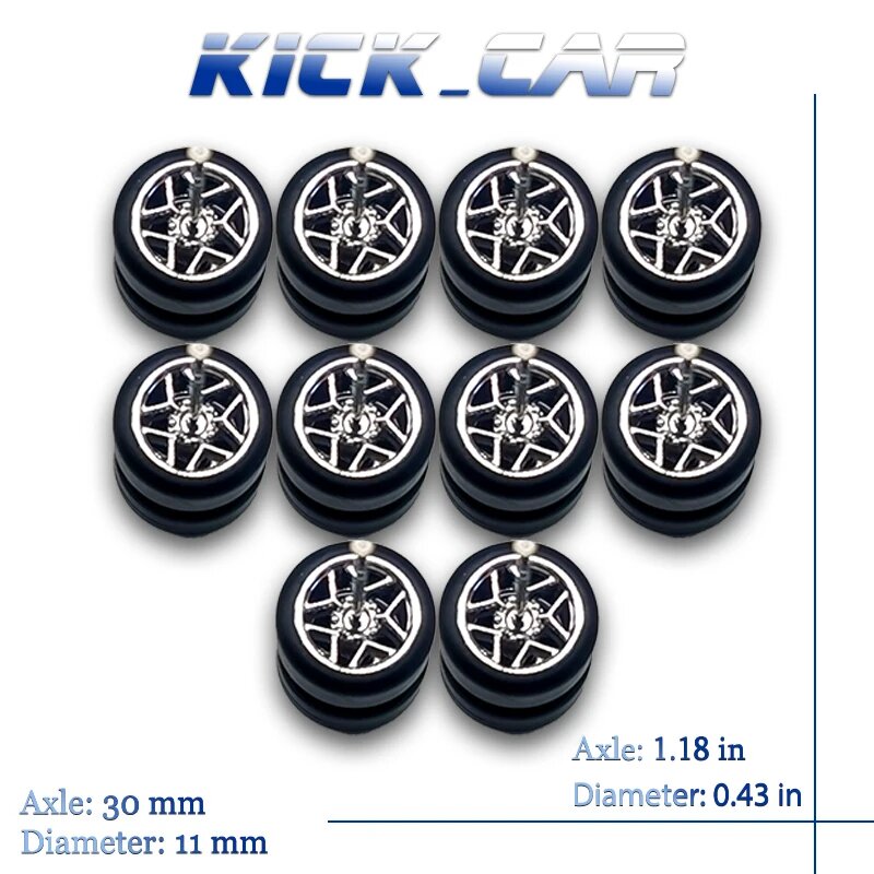 KicarMod 1/64 колеса для Hot Wheels Темно-синий, MMW70-DS