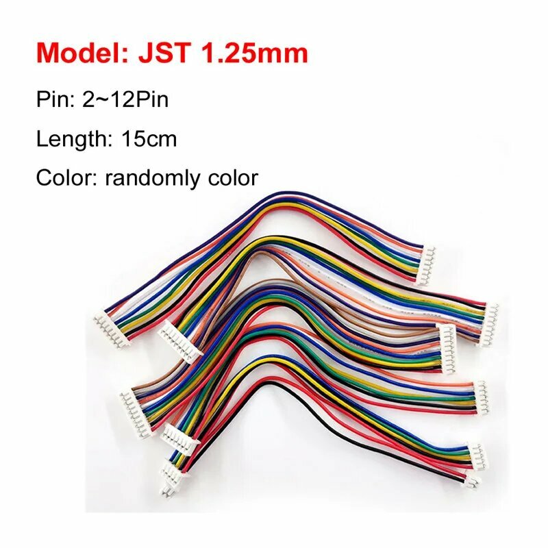 GABORISH Разъемы JST SH ZH XH PH 1.0-2.54 мм 2/3/4/5/6/7/8/9/10/11/12-Pin 8 стр, JST 1.25mm