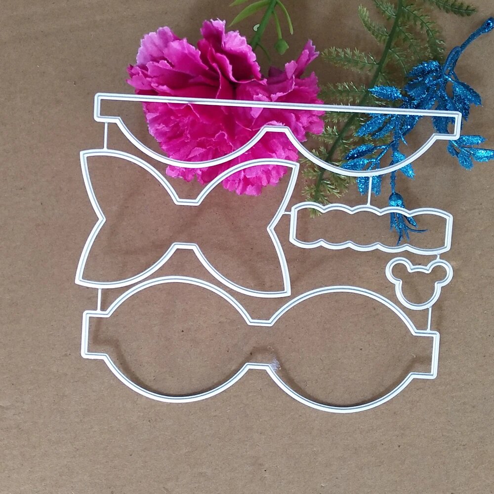 Металлические штампы для изготовления бантов и бантиков, декоративные штампы для скрапбукинга, стальные ремесла, штампованная бумага для тиснения, карточные трафареты