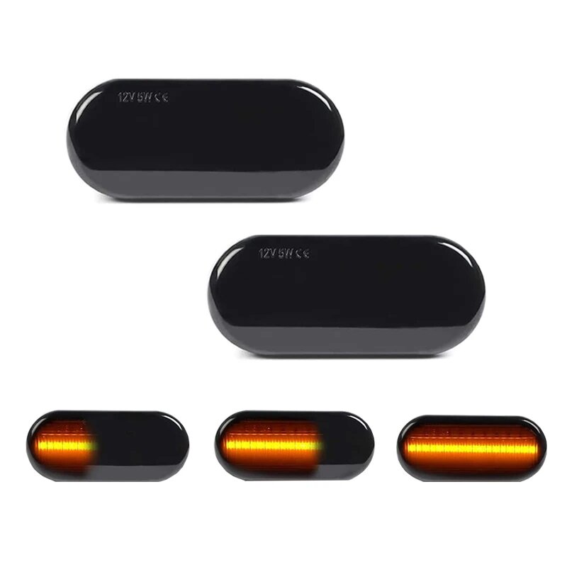 2 шт. динамический светодиодный боковой указатель поворота для VW Transporter T5 Polo Golf 3 4 Passat B5 Sharan Lupo Bora Multivan