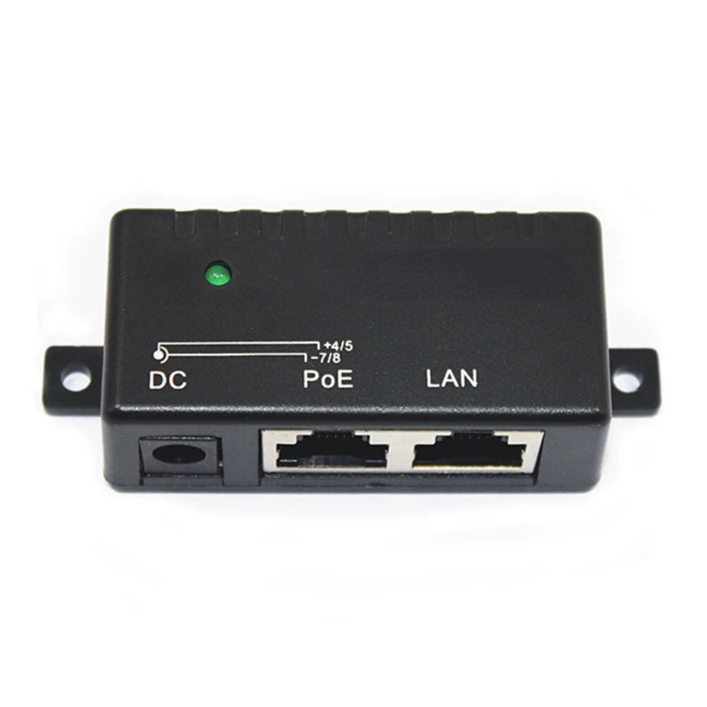 POE разветвитель питания 100Mbps 5V 12V 24V 48V/1A