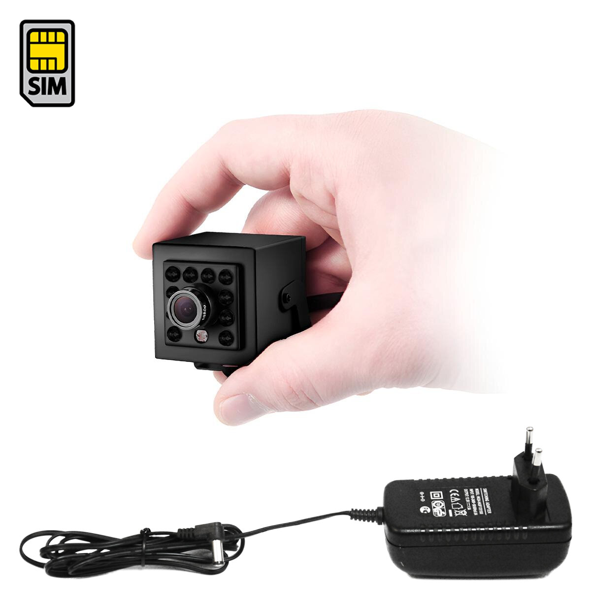 Link-8GH NC401 (5МРх) IP-камера наблюдения с сим картой, камера 4G SIM, 3G/4G камера наблюдения. Невидимая ночная подсветка.