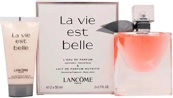 Lancome la vie est belle набор: парфюмерная вода 50 ml + 50 лосьон для тела