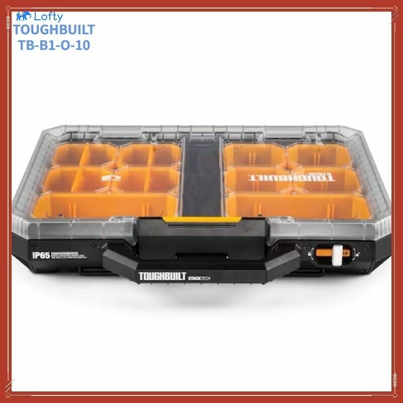 TOUGHBUILT Ящик для инструментов 53.5 х 47.5 х 9.3 см, 10 отд.