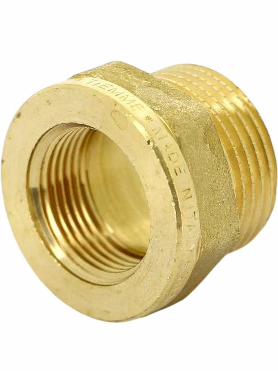 Переходник Tiemme 3/4"Вх1/2"Н латунь, 1500043(1551G000405)